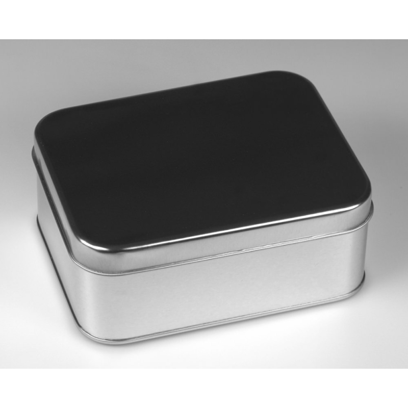 Metalldose silber (147 x 115 x 57 mm)